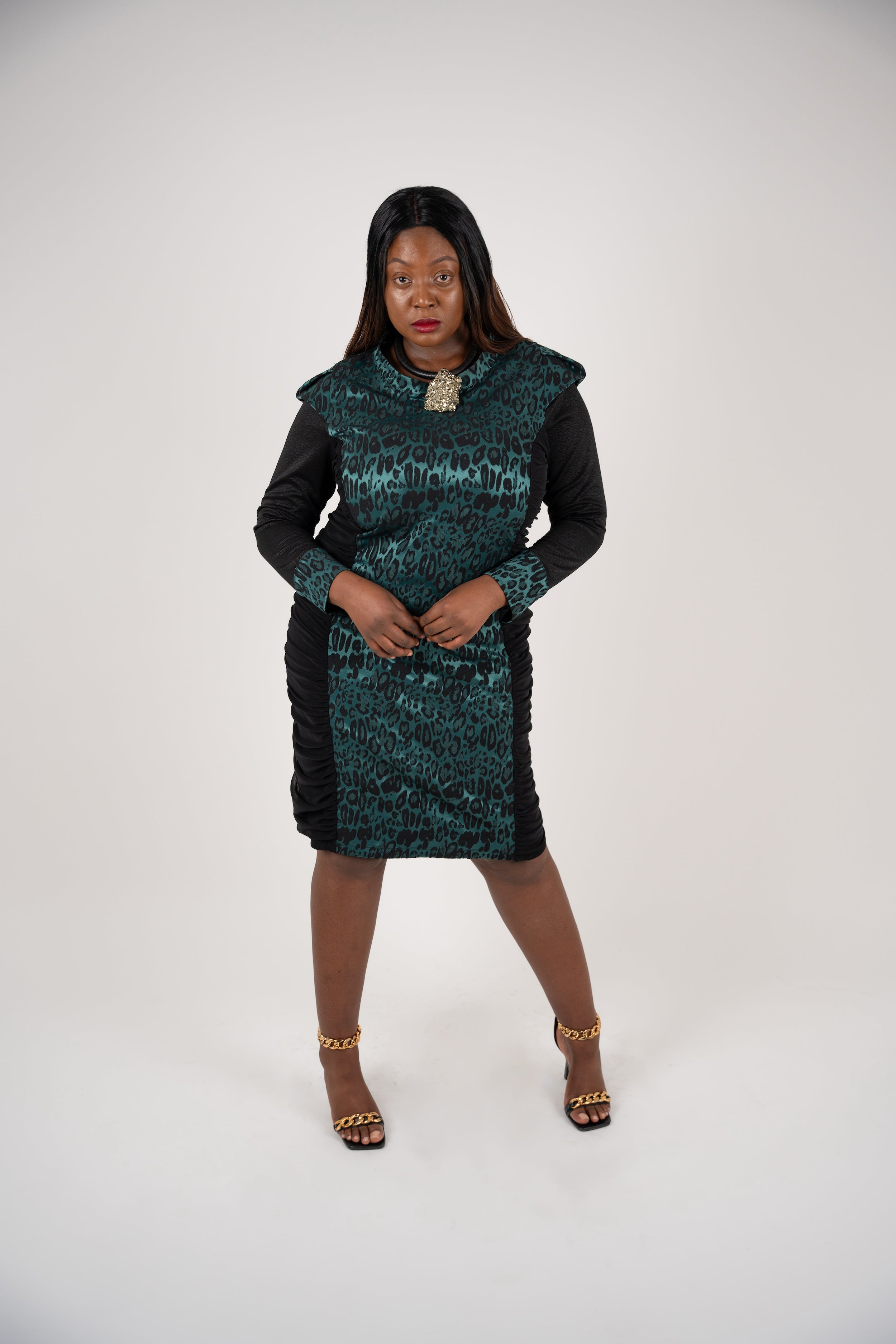 Plus Size and Mid Size Sustainable Leopard Dresses