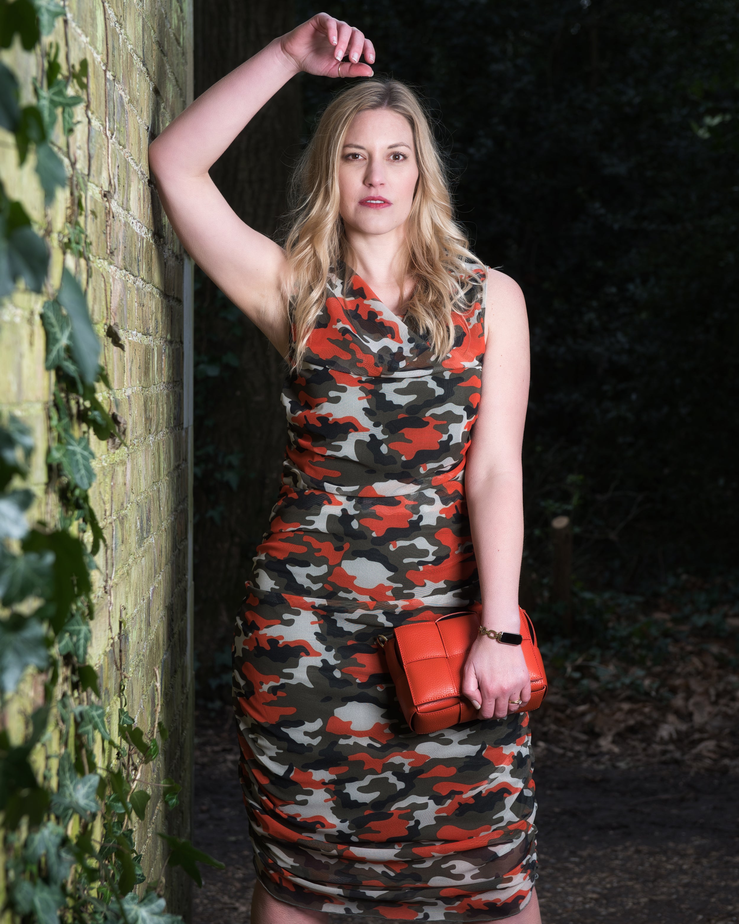 Plus Size and Mid Size Camouflage Camo Bodycon Dresses